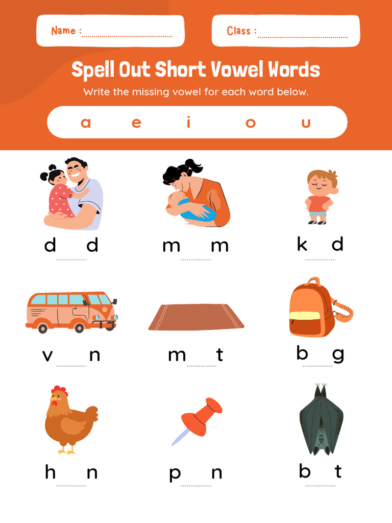 CVC Middle Short Vowel 3 | PDF