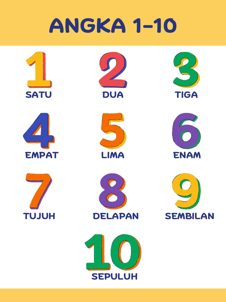 Angka 1-10 | PDF