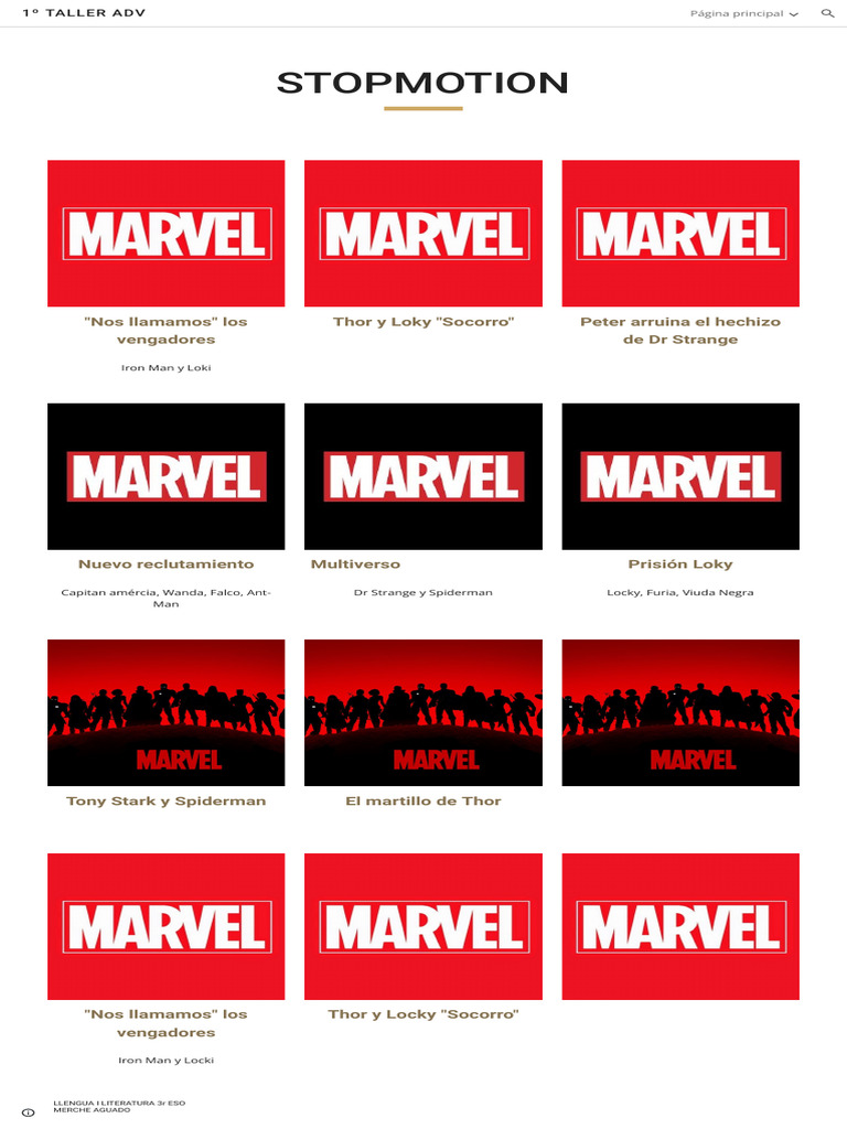 1º Taller Adv - Stopmotion | PDF