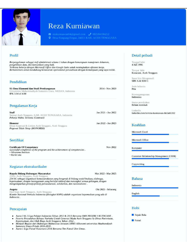 CV Baru - Repaired - Compressed | PDF