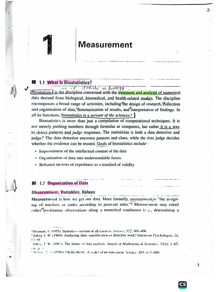Biostatistics Ch 1 Pdf