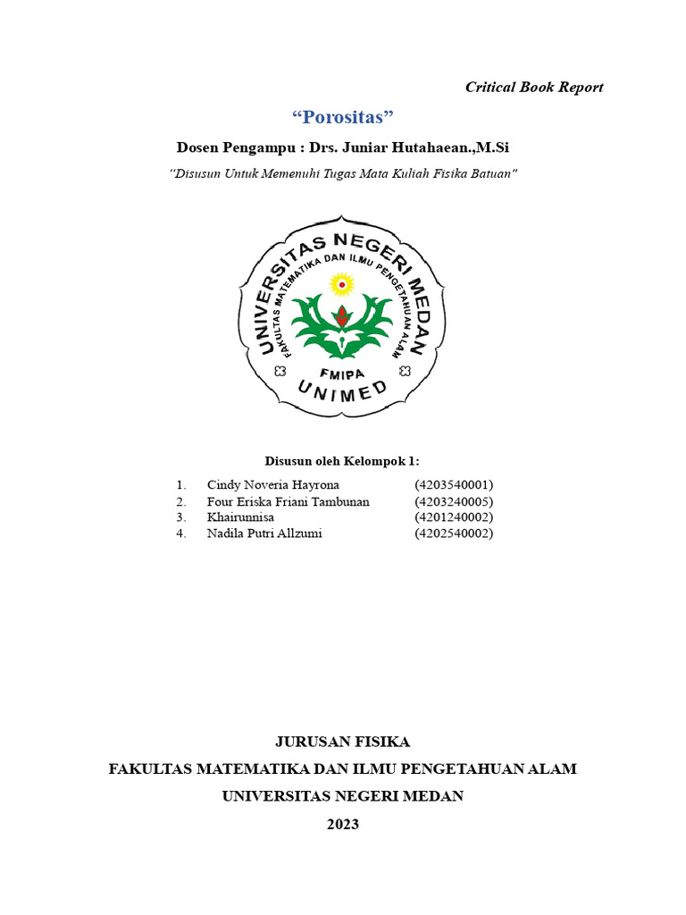 Cbr Fisika Batuan_kelompok 1 | PDF