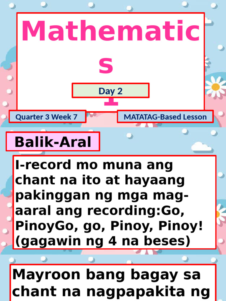 MATH Q3 WEEK 7 Day 2 | PDF