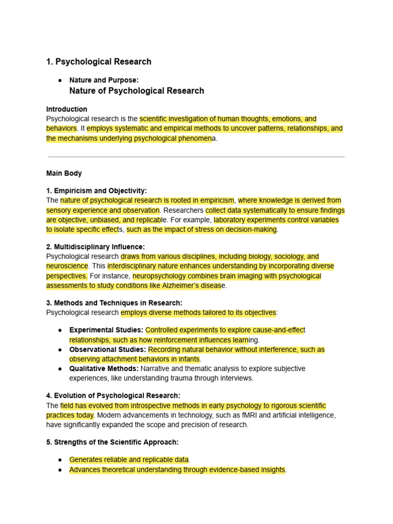 RM- 1 | PDF | Psychology | Experiment
