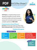 NEET 2025 Prep: AIATS Plus Phase 2 | PDF