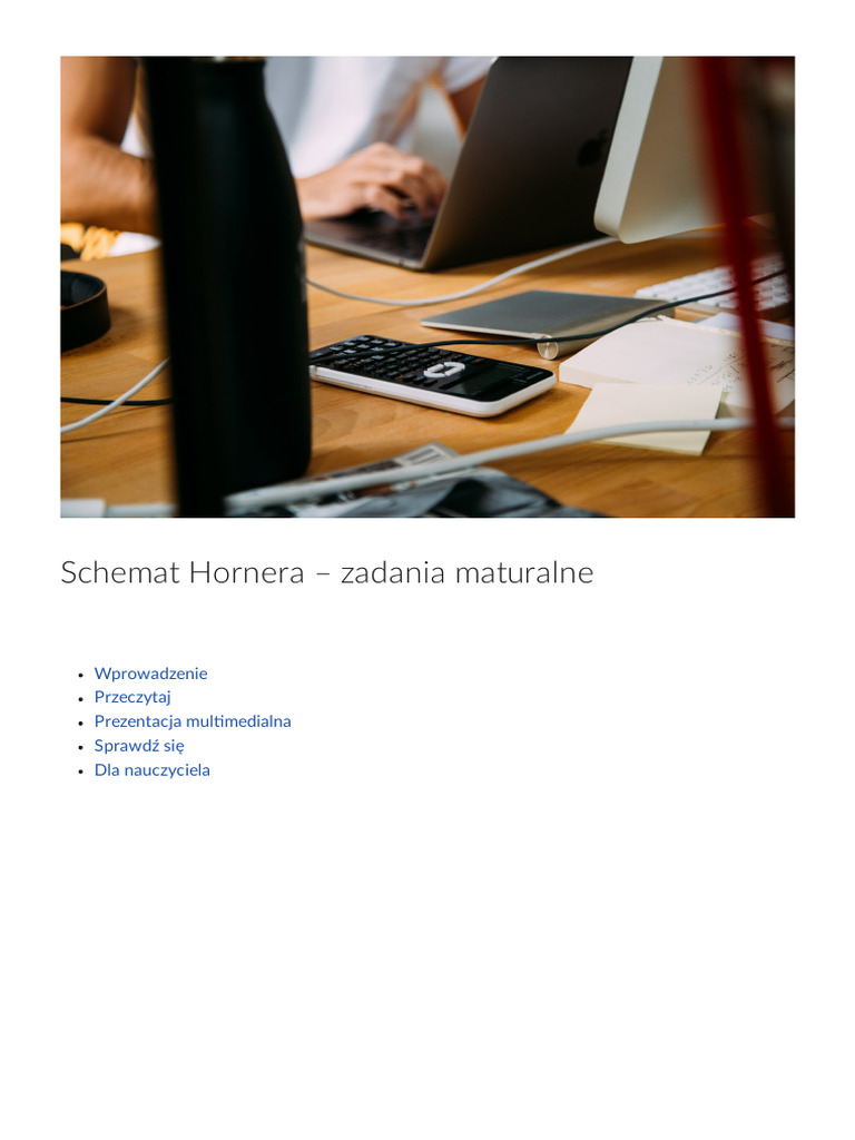 Schemat Hornera Zadania Maturalne | PDF