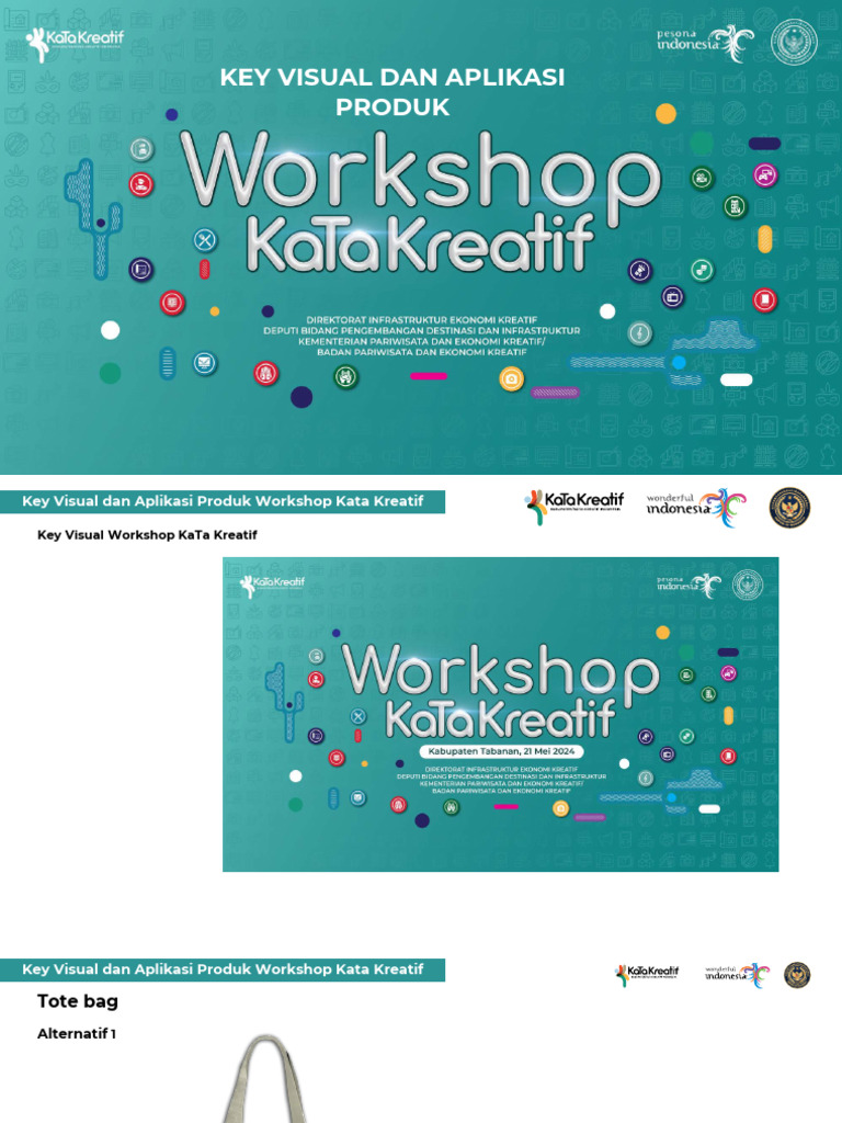 Key Visual Dan Aplikasi Workshop Kata Kreatif | PDF