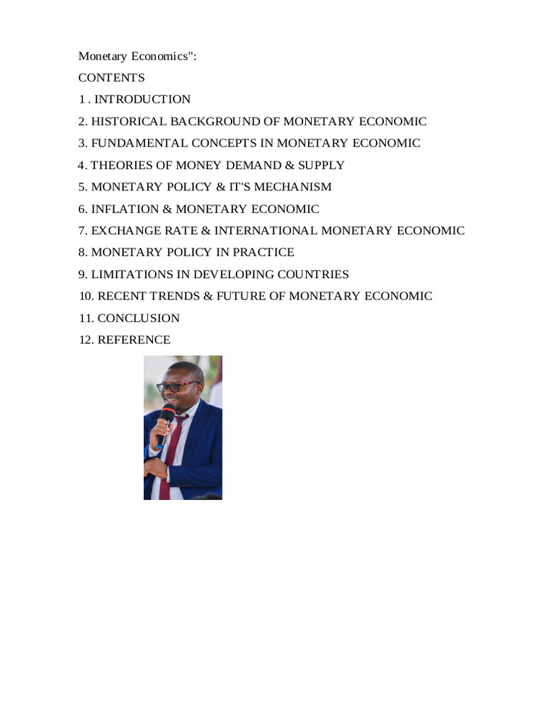 Monetary Economic _ Eddie Ng'Andu | PDF | Money Supply | Monetary Policy