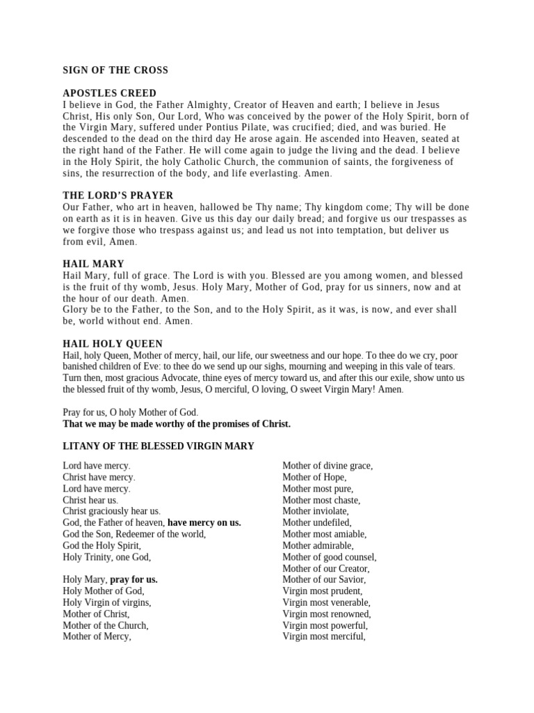 holy rosary | PDF | Conceptions Of God | Christian Prayer