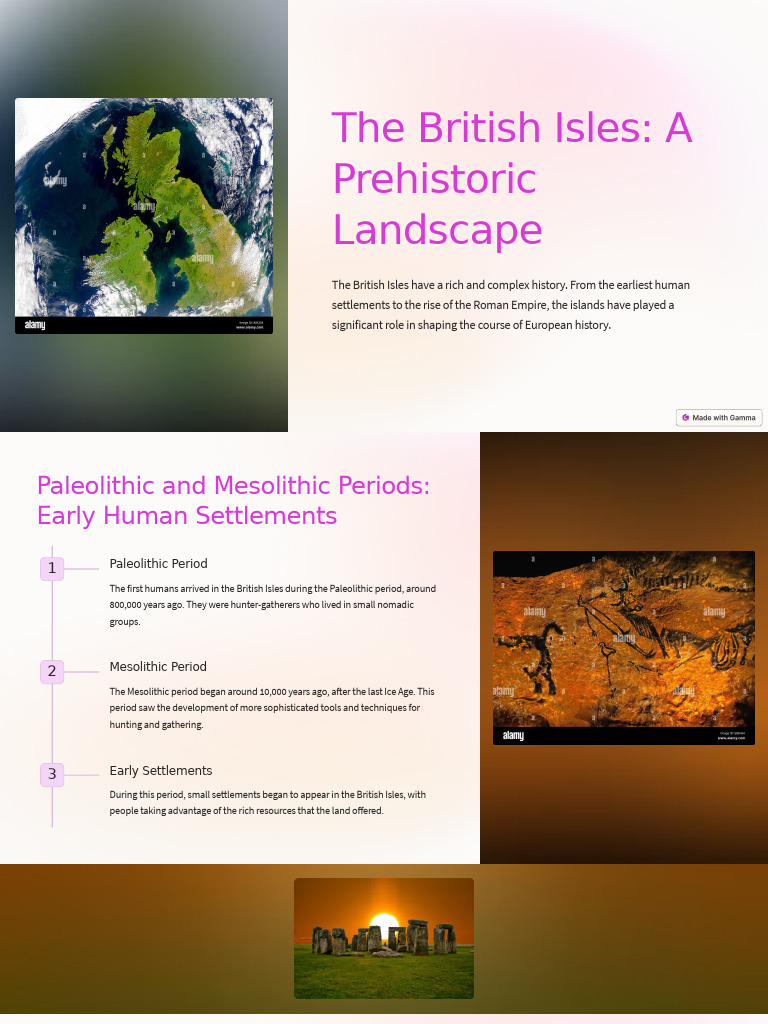 Prehistoric Landscape of the British Isles | PDF | Celts | Iron Age
