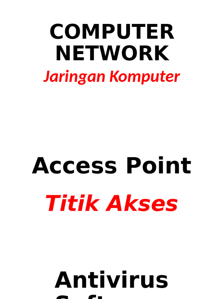 Words COMPUTER NETWORK | PDF