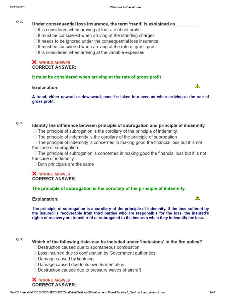 Fire 5 | PDF | Reinsurance | Insurance