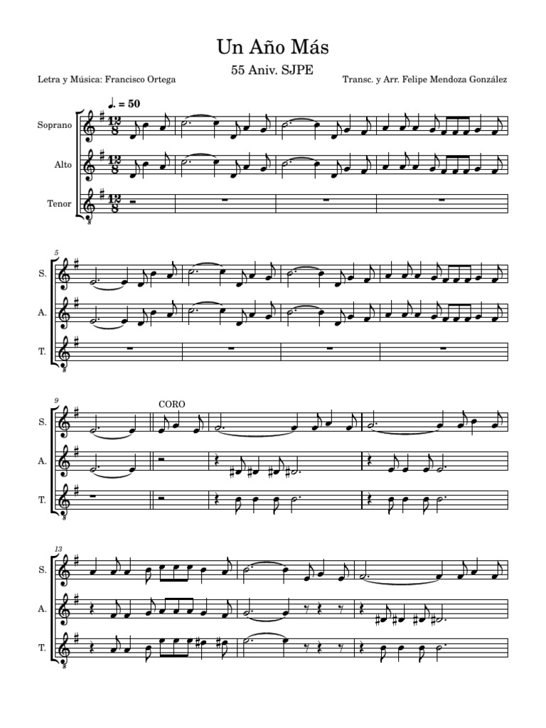 Un Año Más Muth Labben | PDF | Música vocal | Canto