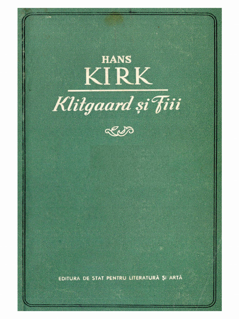 Hans Kirk - Kilgaard Si Fiii | PDF
