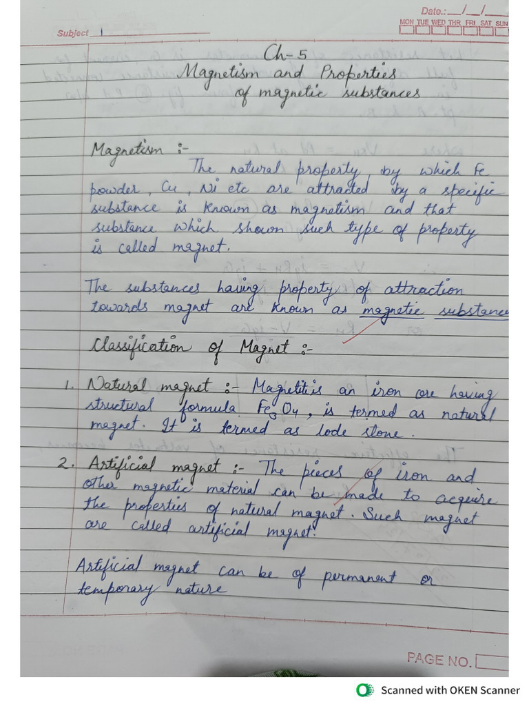 Magnetism and Properties of Magnetic Substances | PDF