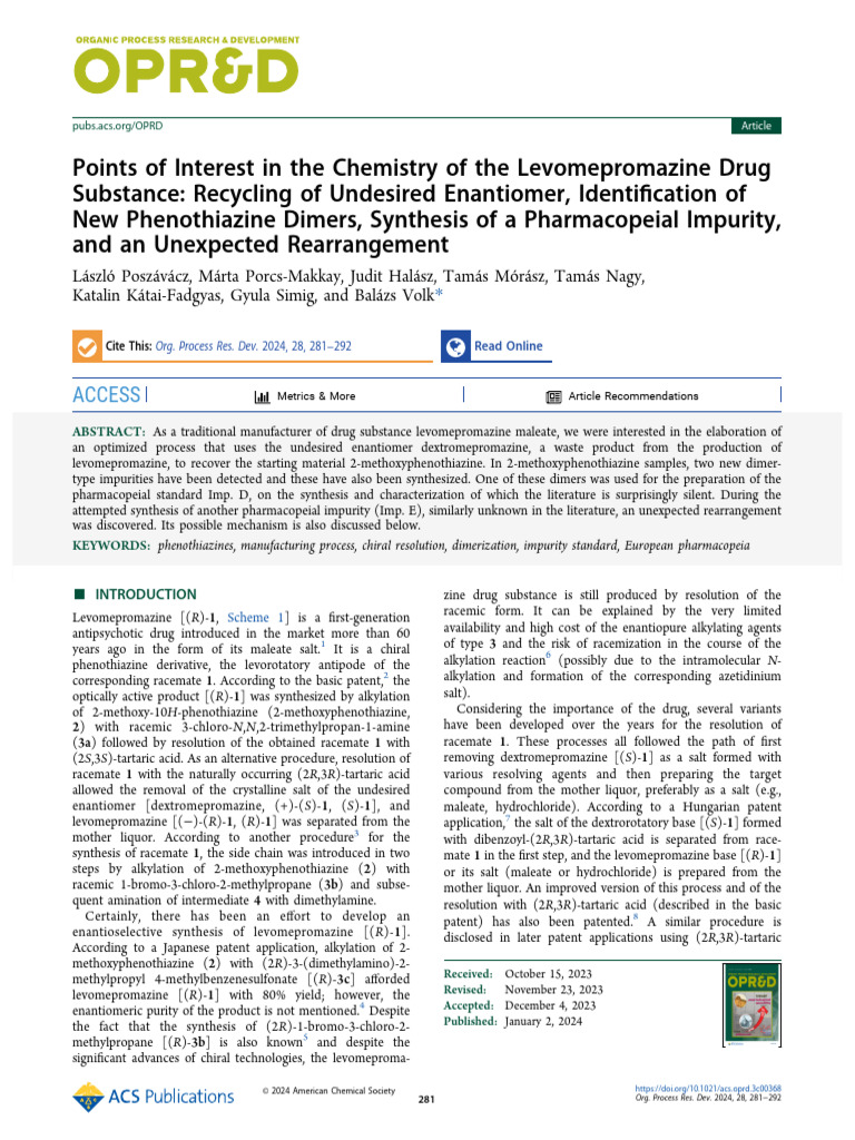 Poszávácz Et Al 2024 Points of Interest in The Chemistry of The ...