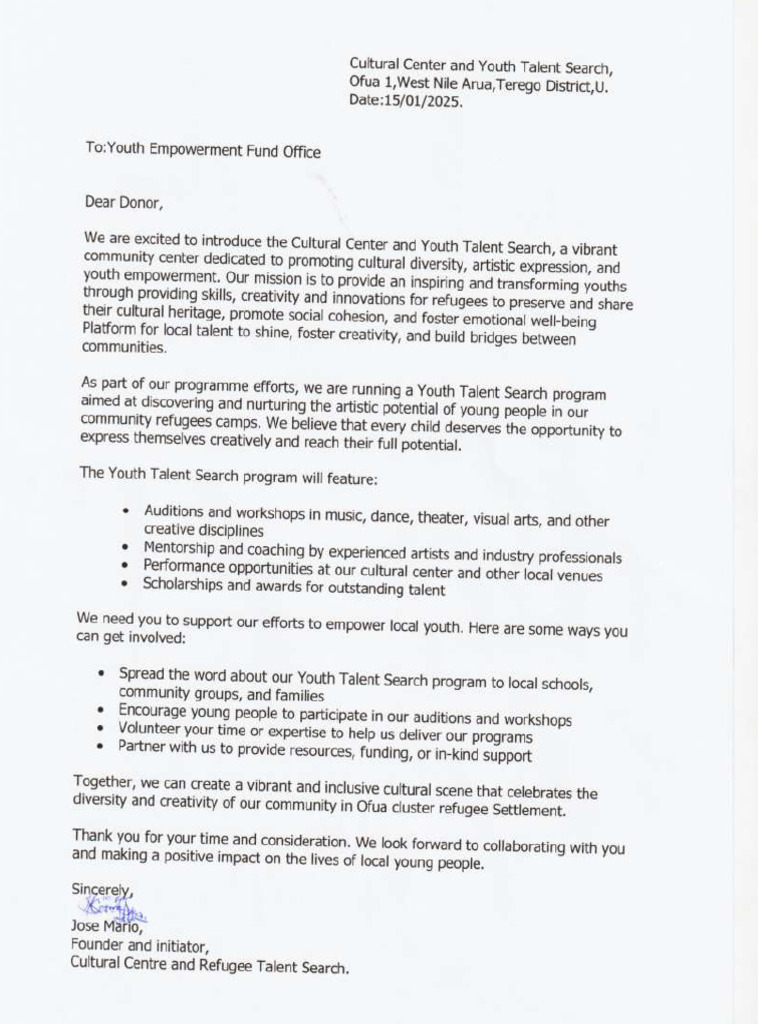 Community Engagement Letter | PDF