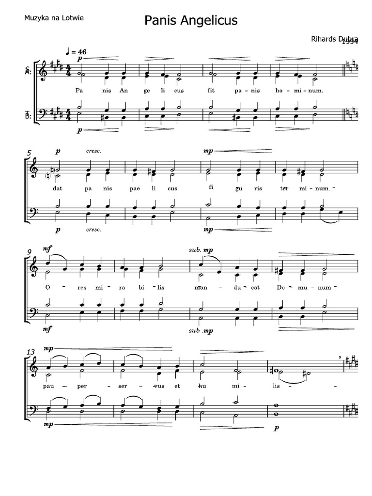 Panis Angelicus Partition | PDF