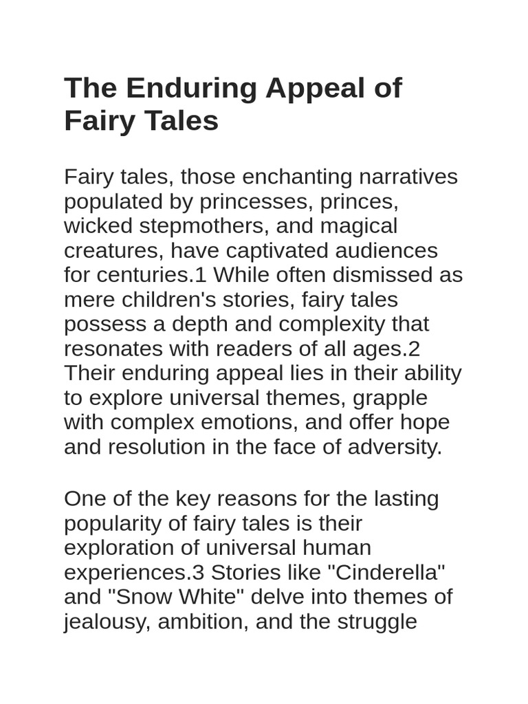 Essay 004_250204_132108 | PDF | Fairy Tales | Narrative