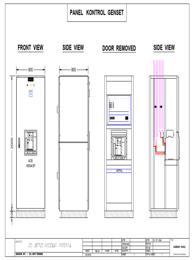 Panel Kontrol Genset | PDF
