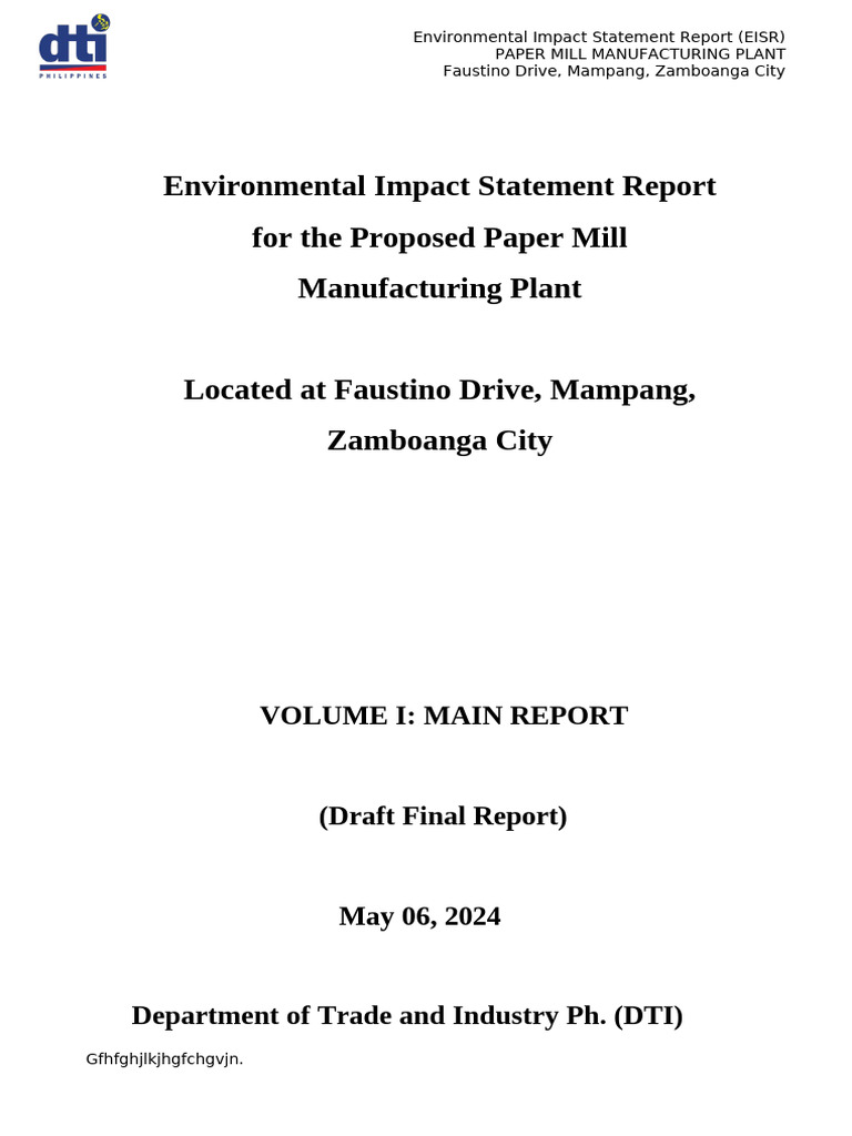 Eis NG Team Bida Bida | PDF | Environmental Impact Assessment ...