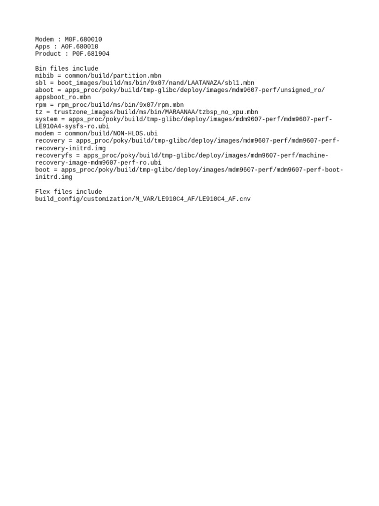 Le910c4-Ap 25.21.680 Cust 119 | PDF