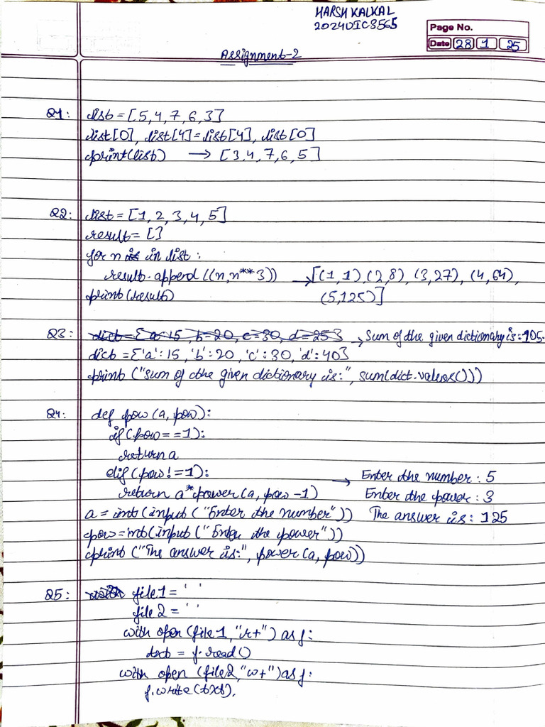 Assignment-2 Harsh Kalkal (2024UIC3565) | PDF