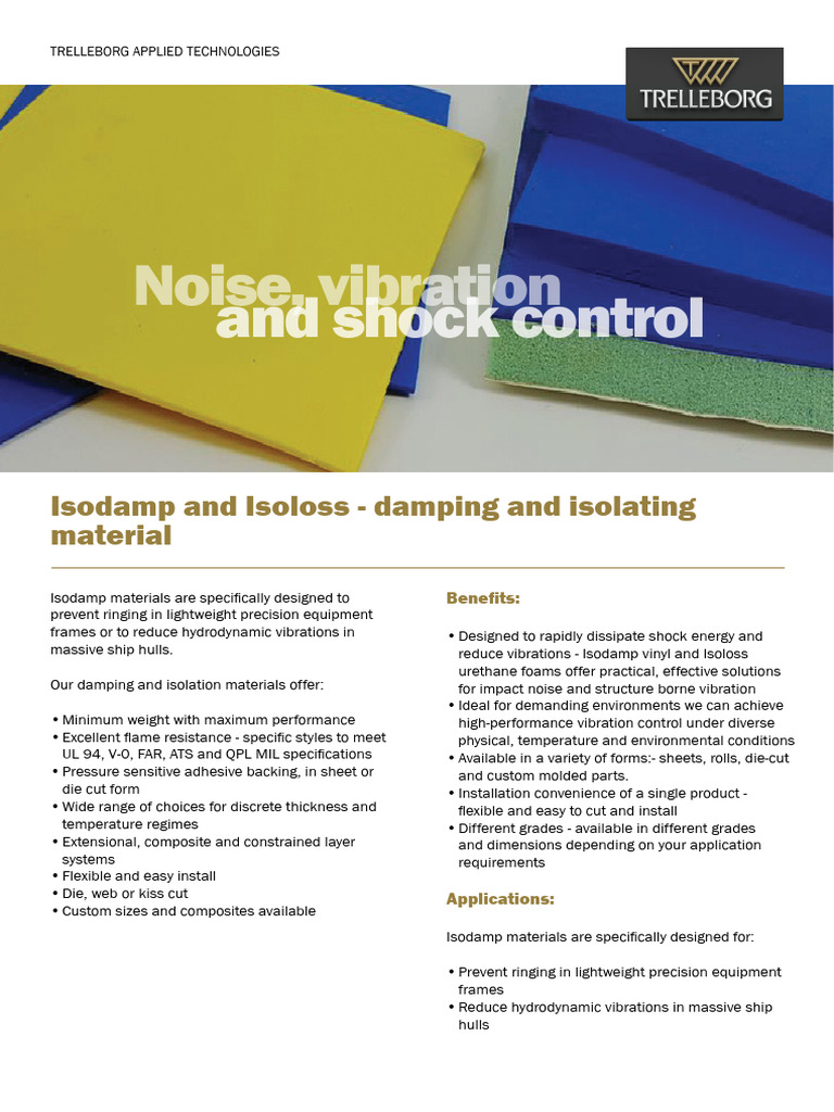 Isodamp-and-Isoloss 2021 | PDF | Mechanical Engineering | Materials