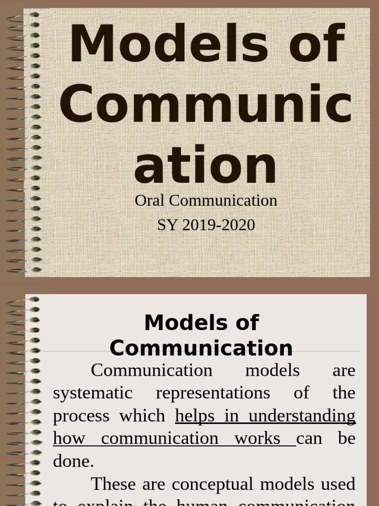 Communication Models Explained | PDF | Nonverbal Communication ...
