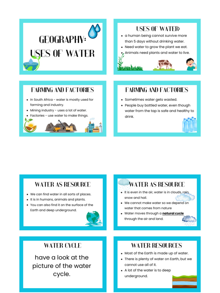 Geography Flashcards | PDF | Water | River