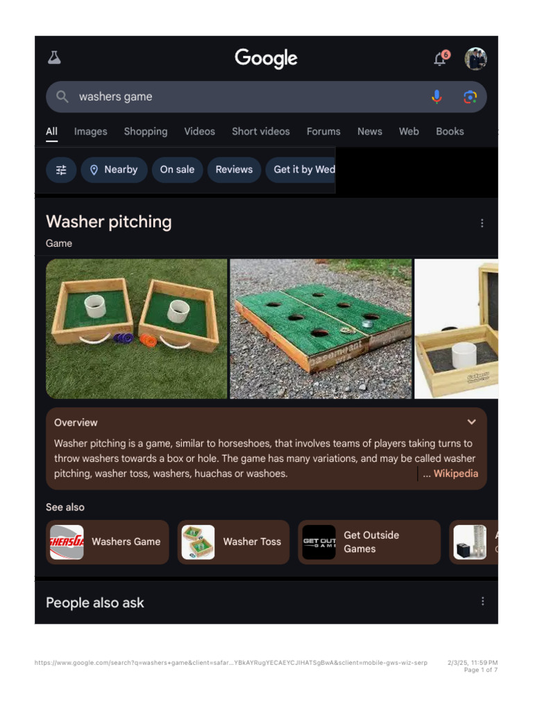 Washer Toss Game Rules Explained | PDF