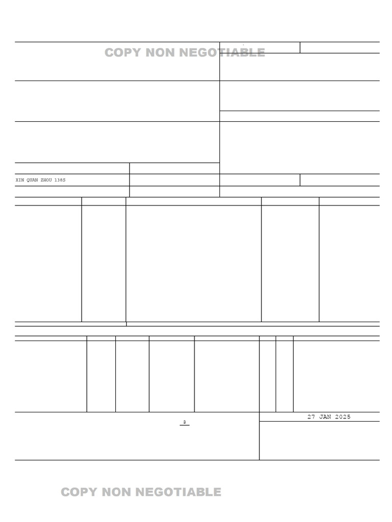 OBD MBL 7256720770 | PDF | Cargo | Bill Of Lading