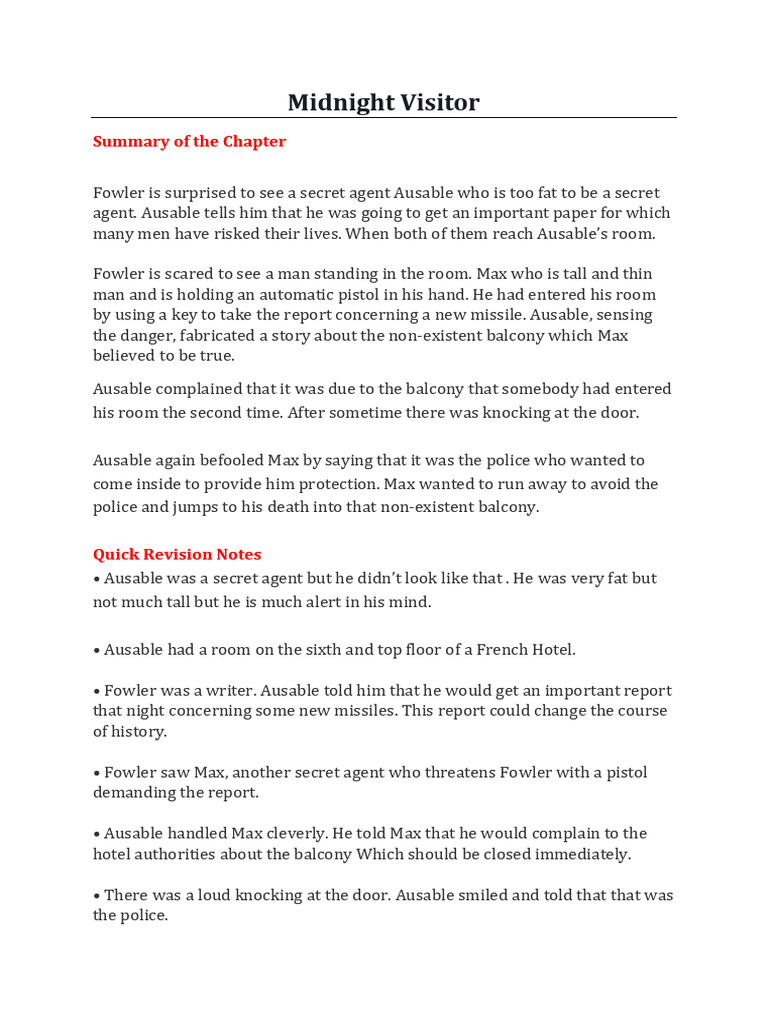 midnight visitor | PDF