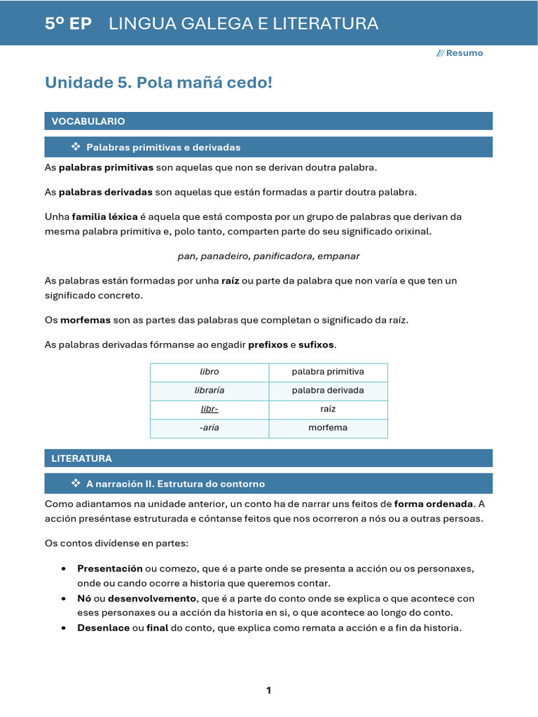 resumo_5ep_lingua_u5 | PDF