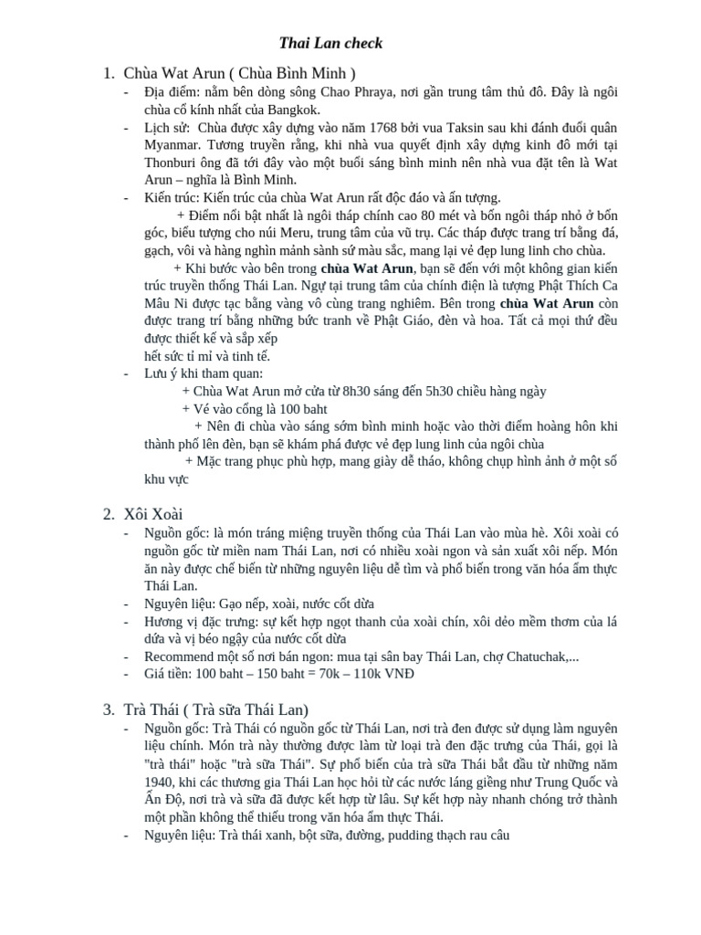 Thai Lan Check | PDF