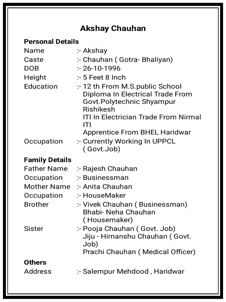 Akshay Chauhan: Profile & Background | PDF