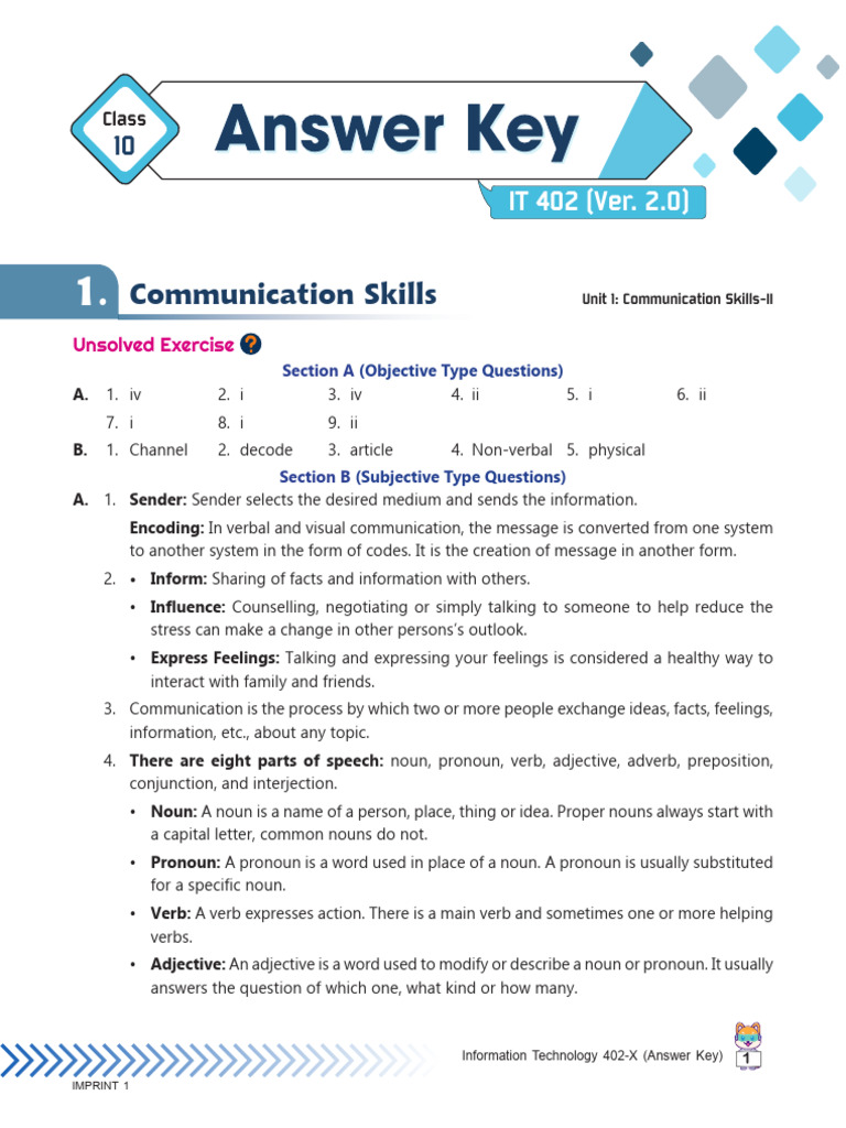 AK - IT 402 V2.0 Class 10 Part A | PDF | Adverb | Computer Virus
