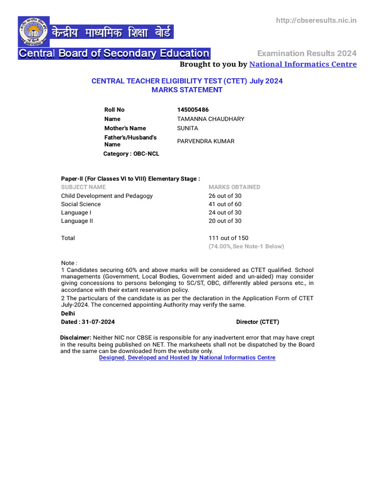 Teacher Eligibility Certificate Pdf