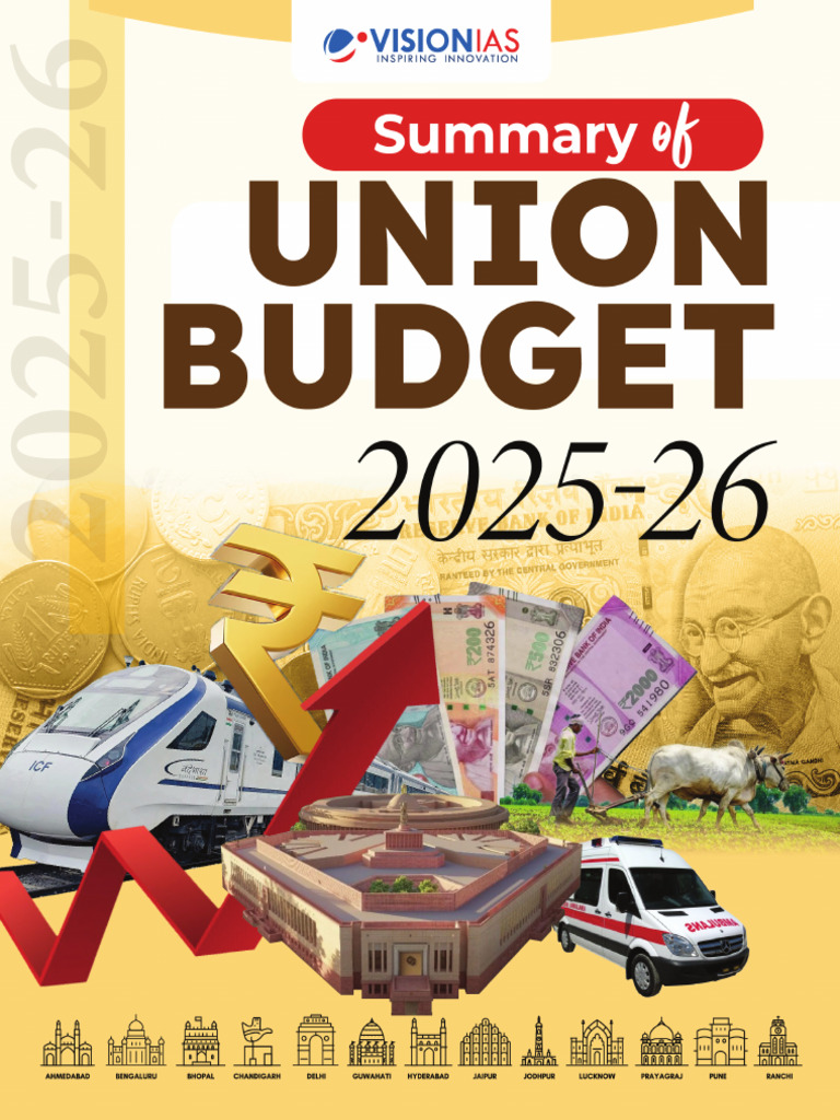 Vision IAS Budget 2025-26 Overview | PDF | Budget | Government Budget ...