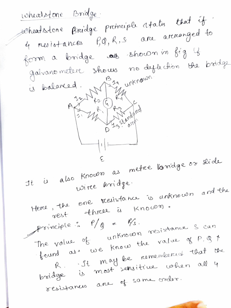 Wheatstone Bridge and Meter Bridge | PDF