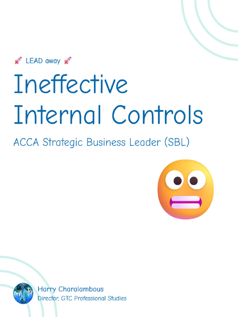 Ineffective Internal Controls 1729182987 | PDF