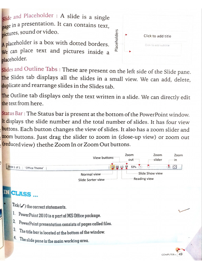 Class -4th Computer Chapter -6 | PDF
