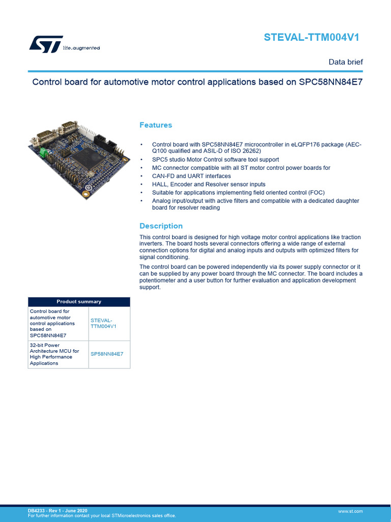 steval-ttm004v1 | PDF | Microcontroller | Computer Engineering