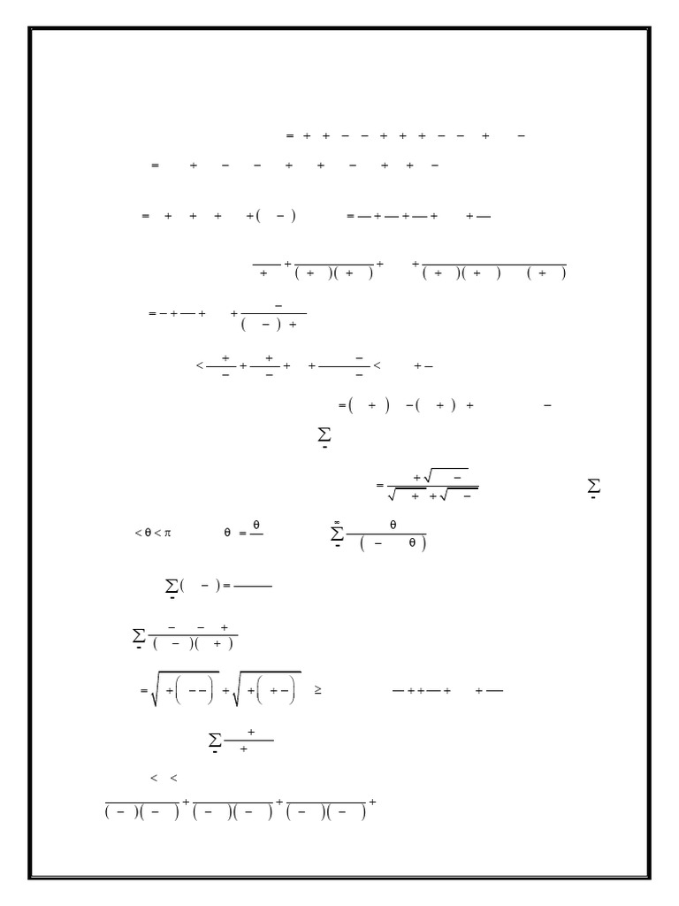 Summation Problems and Solutions | PDF | Summation | Abstract Algebra