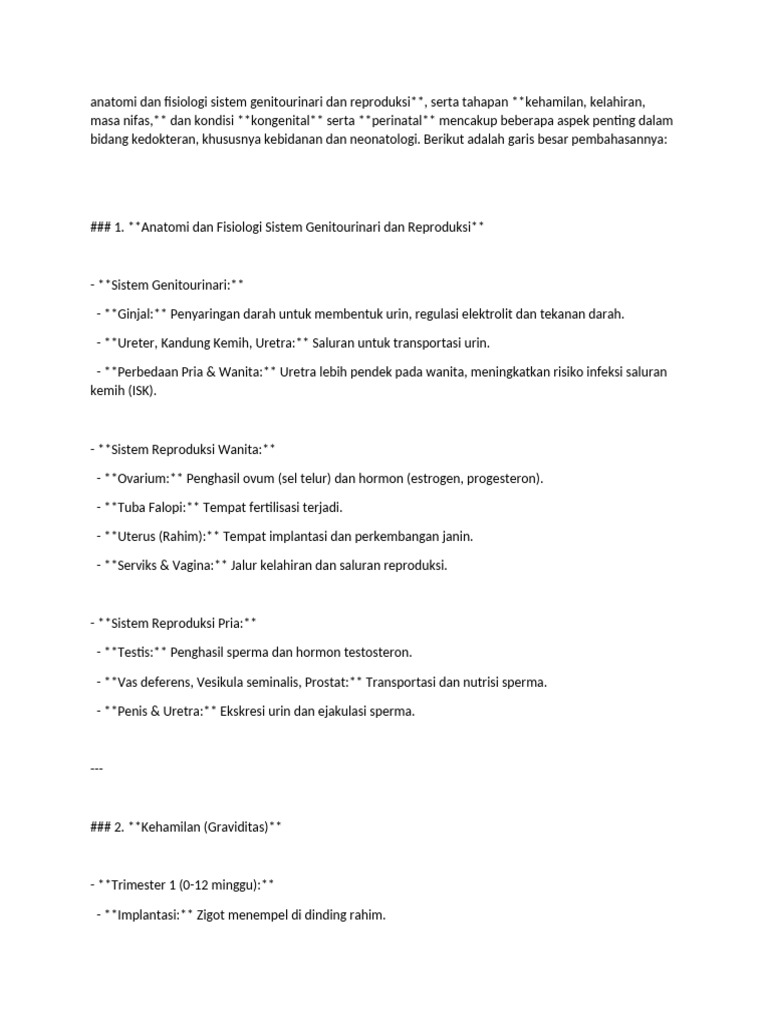 Piksi TV Ke1 Anatomi Dan Fisiologi Sistem Genitourinari Dan Reproduksi | PDF