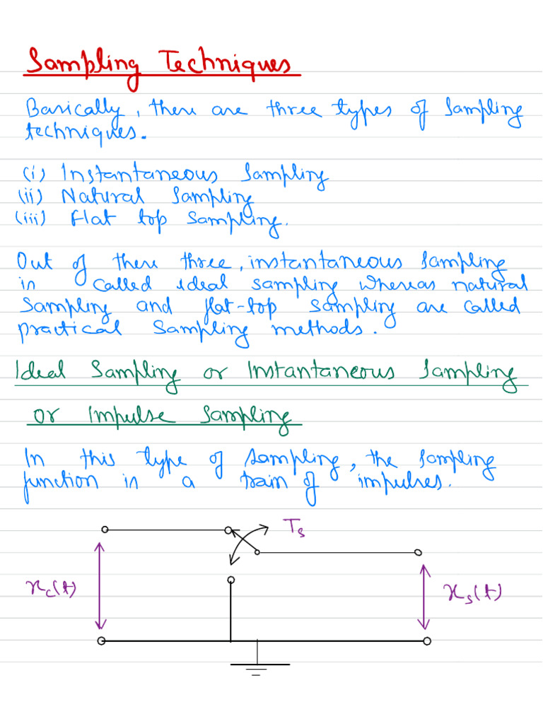 Sampling Technique | PDF | Sampling (Signal Processing) | Capacitor