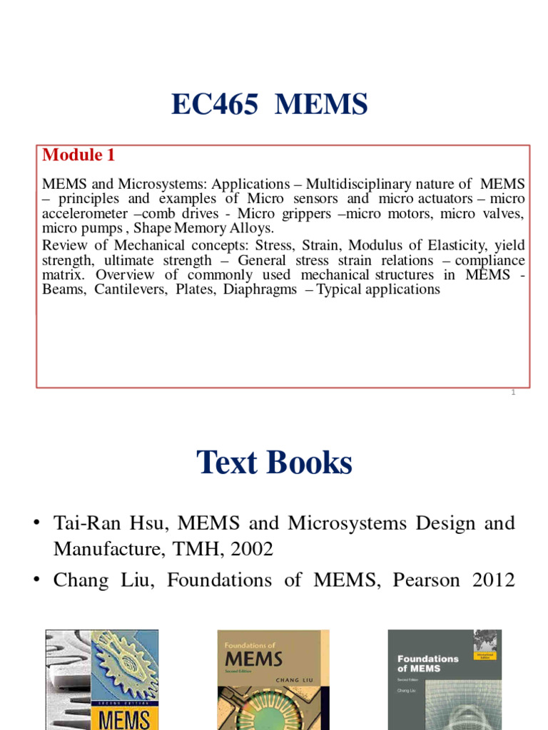 Overview of MEMS and Microsystems | PDF | Thermocouple | Sensor