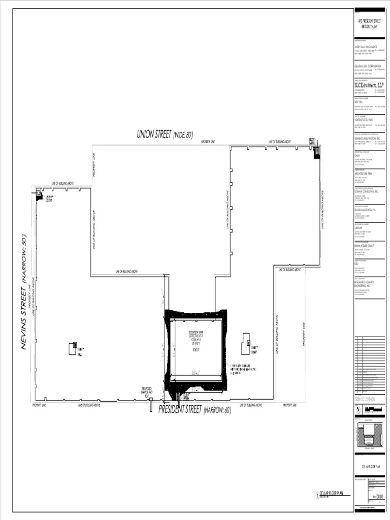 Cellar Floor Plan for 473 President St. | PDF