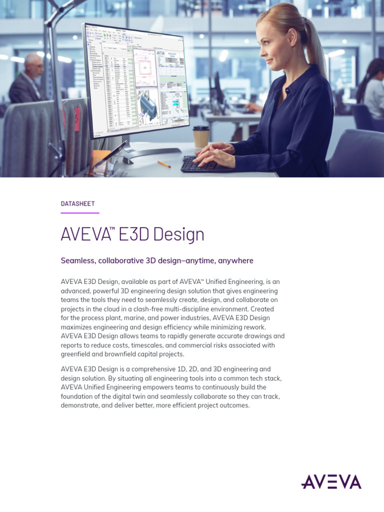Datasheet AVEVAE3DDesign 24-08.PDF - Coredownload.inline | PDF | Scalability | Image Scanner