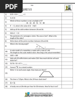 Arithmetic Mental Maths Year 6 Answers | PDF | Area